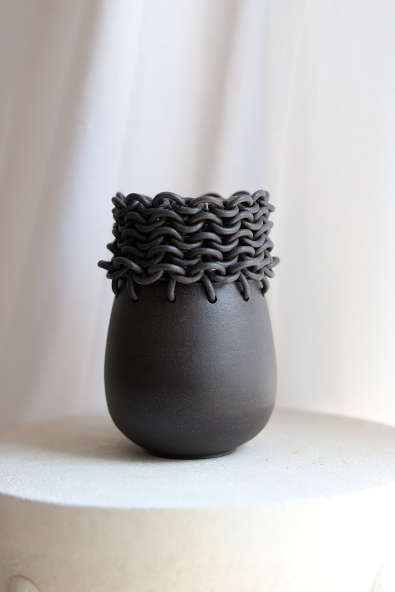 Obsidian Vase – Kelsey Floyd Pottery